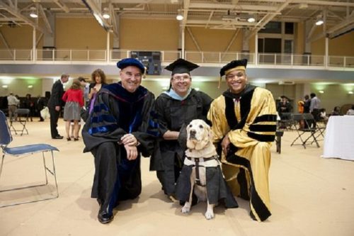 Service Dog Gets Honorary Master's Degree & Attends Graduation With His ...