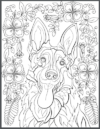 De-stress With Dogs: Downloadable 10 Page Coloring Book for Adults Who ...