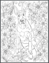 De-stress With Dogs: Downloadable 10 Page Coloring Book for Adults Who ...