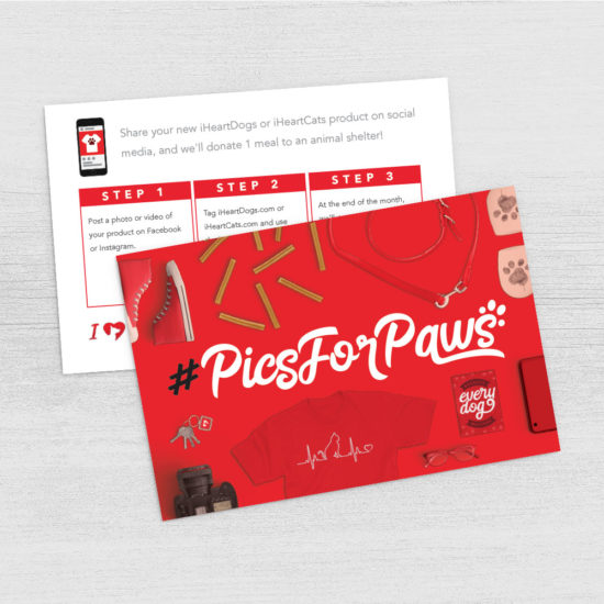 Pics For Paws Program Card Digital Download – Print Instantly ...