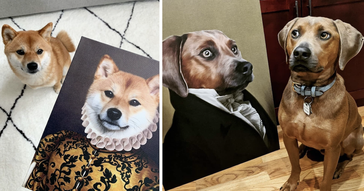 Company Embraces Your Dog’s Inner Royalty With Majestic Portraits ...