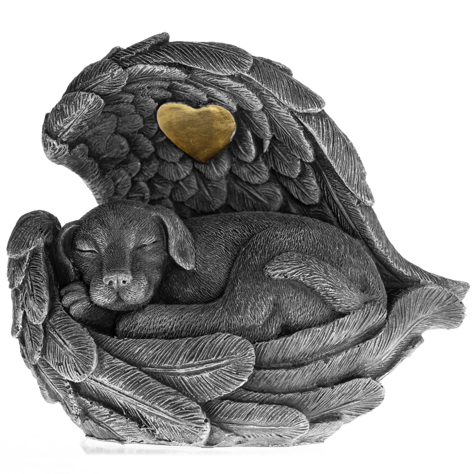 Forever Loved Dog Angel Urn - Memorial Indoor/Garden Statue- Limited ...