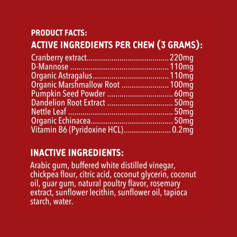 Extra Strength Urinary, Bladder, & Kidney Support for Dogs – Cranberry ...