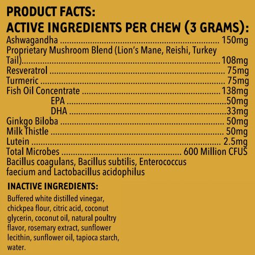 Senior Super 7 Daily MegaVitamin For Dogs 7-In-1 Antioxidant Anti-Aging ...