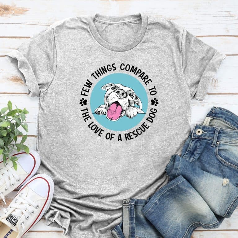 Few Things Compare To The Love of A Rescue Dog Standard Tee Heather ...