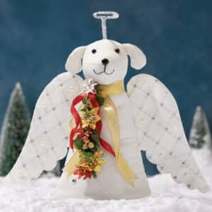 SOLD OUT! A ‘Christmas Miracle’ Angel Dog Tree Topper- Lighted ...
