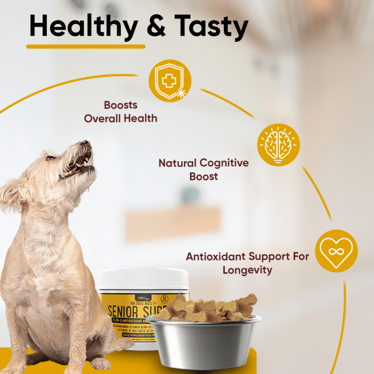 Senior Super 7 Daily MegaVitamin For Dogs 7-In-1 Antioxidant Anti-Aging ...
