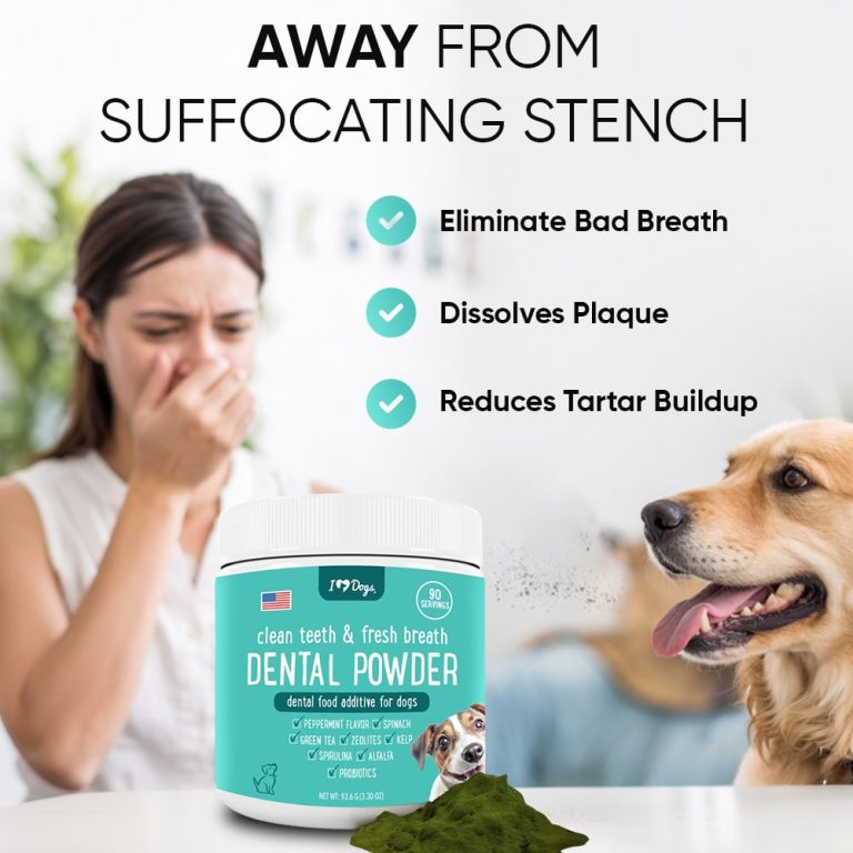 iHeartDogs Dental Powder- Fresh Breath & Teeth Cleaning Made Easy ...