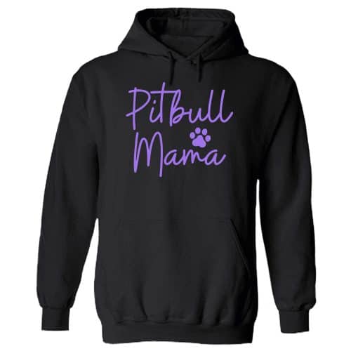 Pit Bull Mama Hoodie Black - iHeartDogs.com