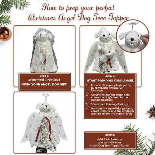 Second Chance Movement™ A ‘Christmas Miracle‘ Angel Dog Tree Topper ...