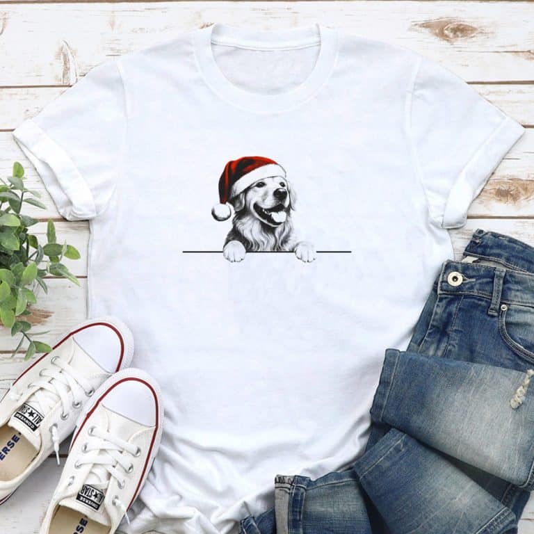 Santa’s Goodest Boy Standard Tee White - iHeartDogs.com