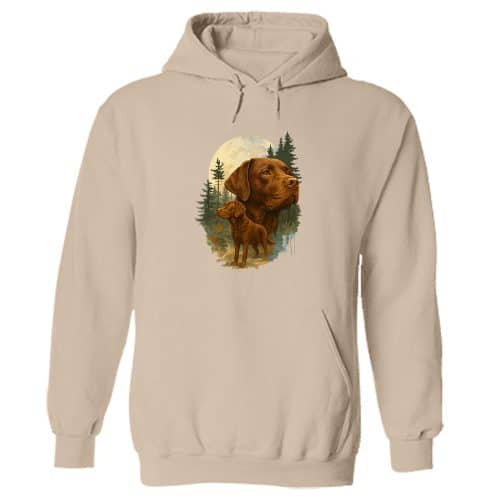 Inspirational Dog - Red Lab Hoodie Sand - iHeartDogs.com