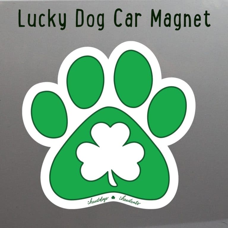 St Patrick’s Lucky Dog Paw- Car Magnet- Great for Kitchen Fridge, Home ...