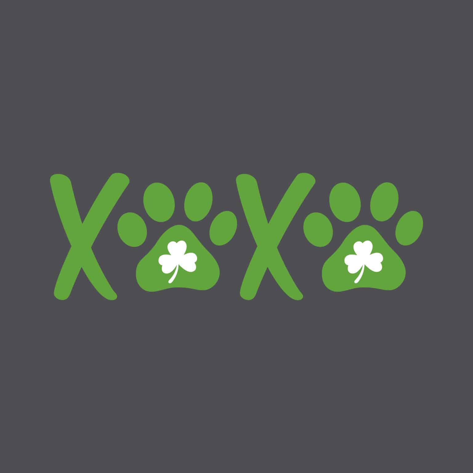 Comfort Colors Lucky Paws XOXO Premium Sweatshirt - Pepper - iHeartDogs.com
